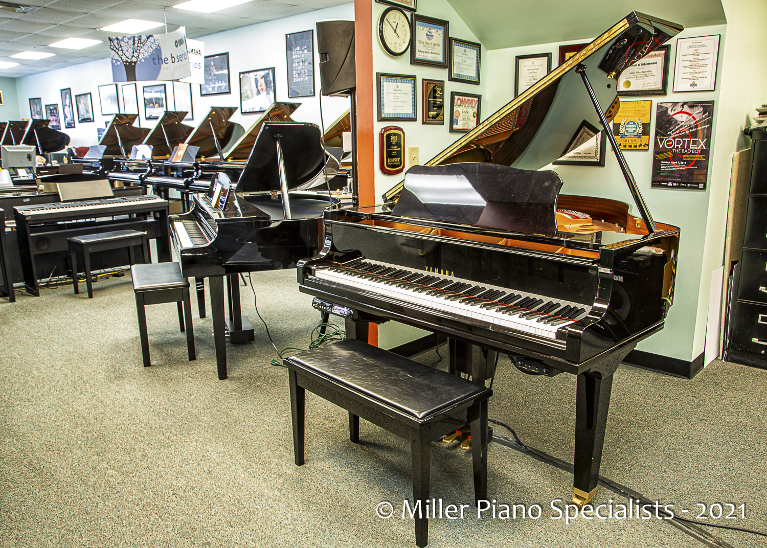 SOLD....Yamaha DGC1 E3 Silent Grand showing! | Miller Piano Specialists ...