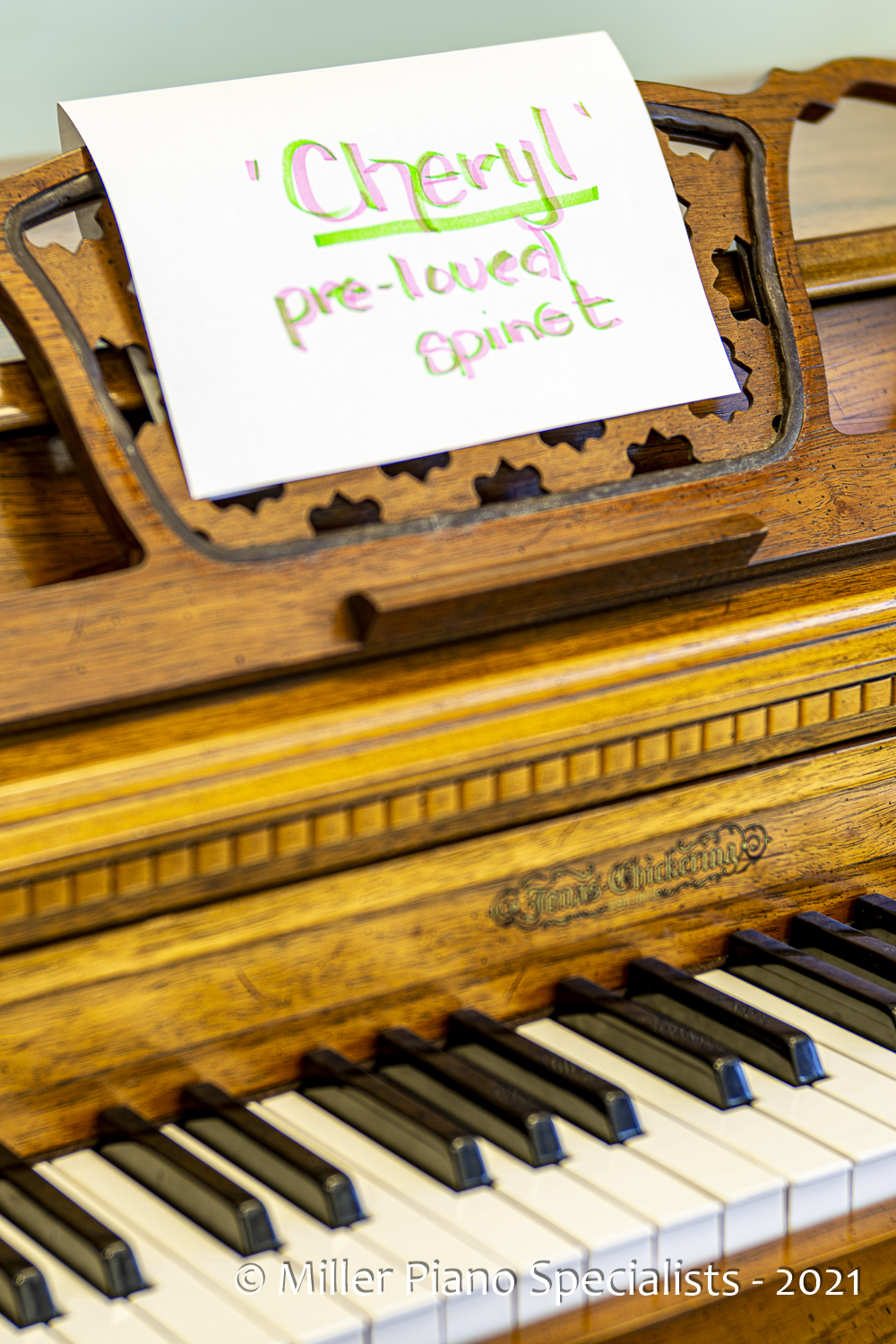 SOLD Chickering spinet piano | Miller Piano Specialists - Nashville's ...