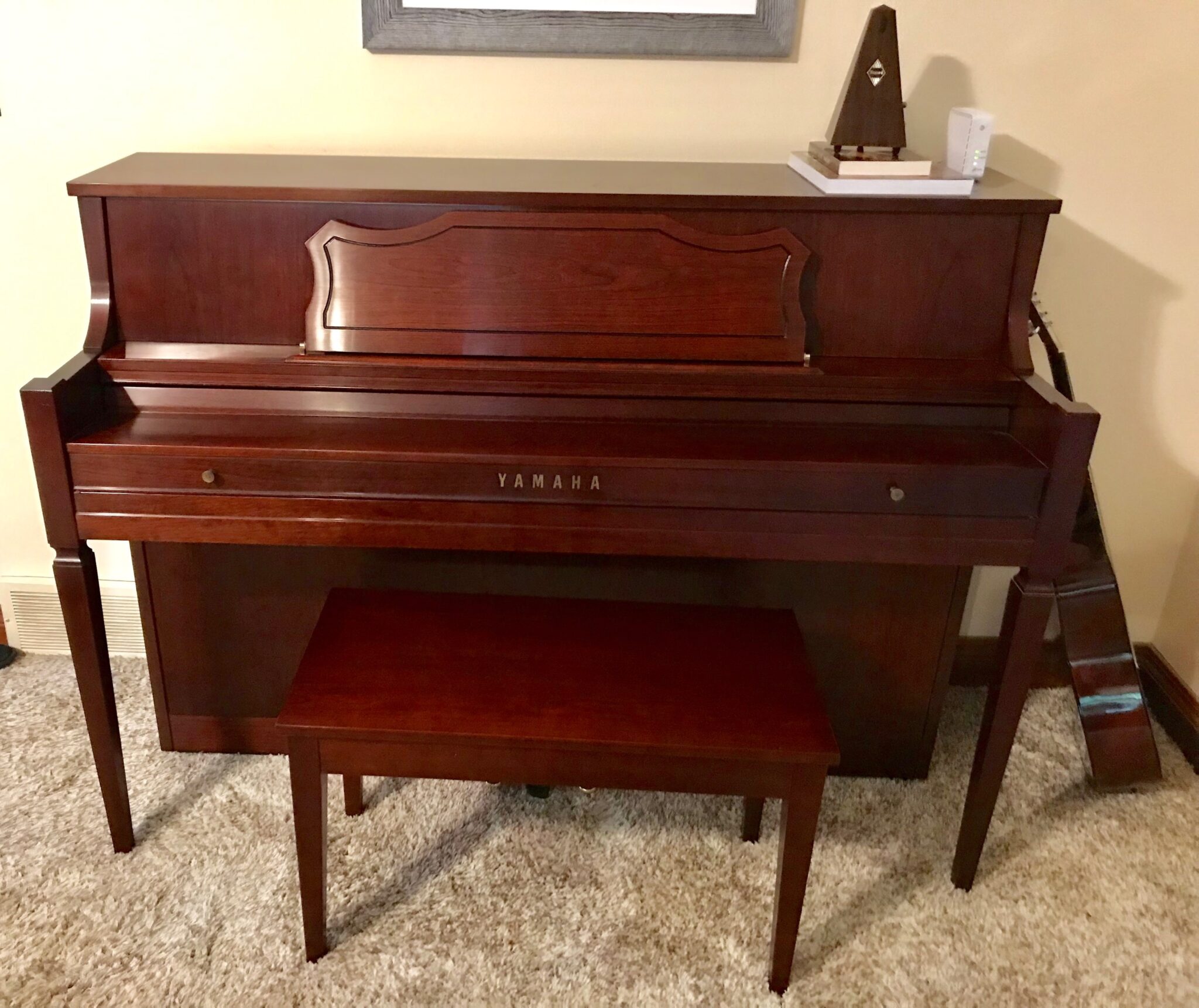 SOLD Yamaha studio piano Gallery Collection | Miller Piano Specialists ...