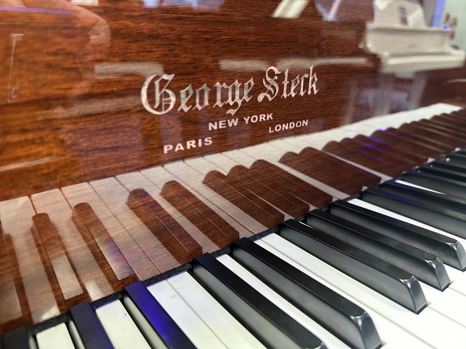 SOLD - Genevieve - A Lovely 5' George Steck Baby Grand with PianoDisc ...