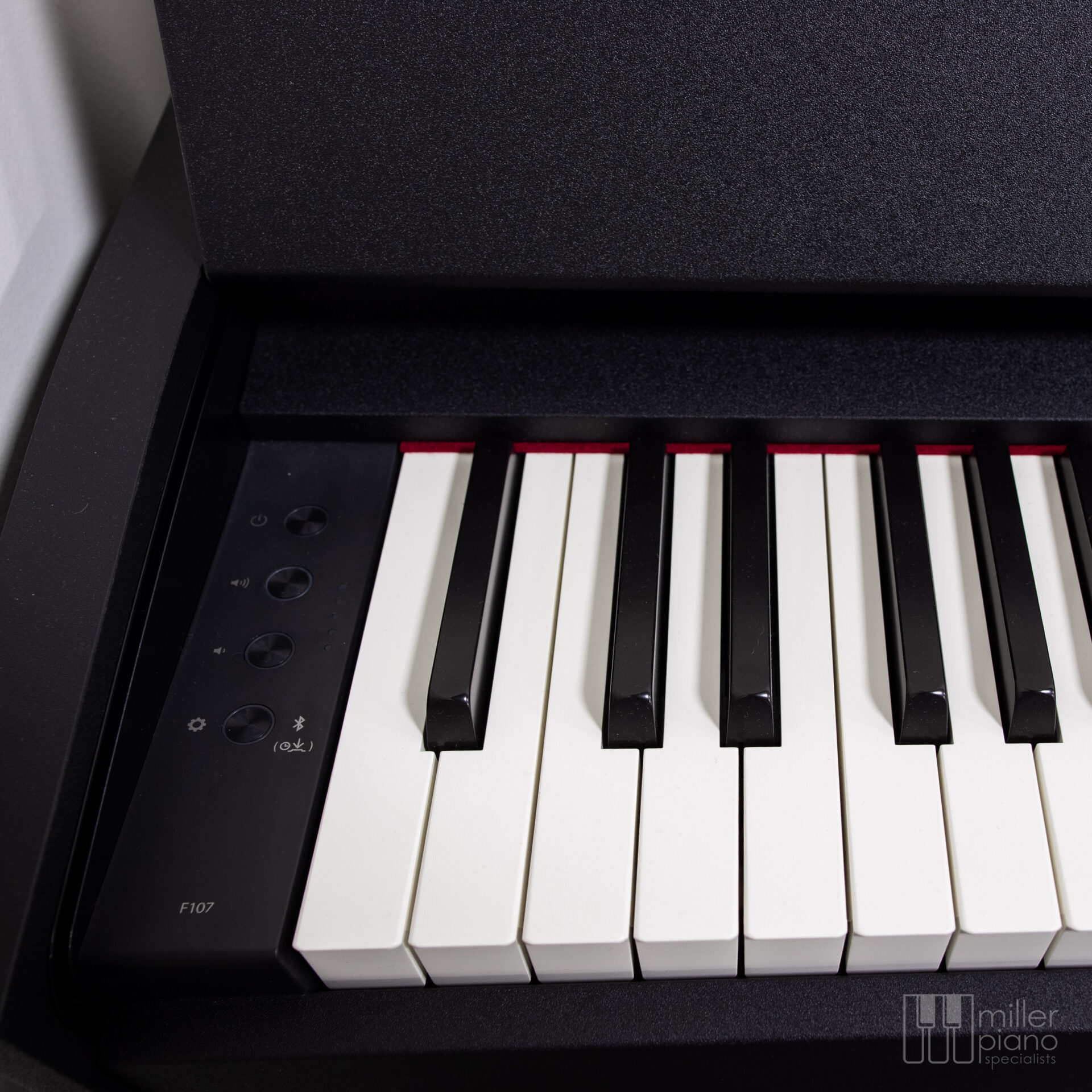 Roland F107-BK Console Digital Piano | Miller Piano Specialists ...